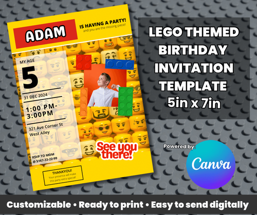 Lego Printable Invitation Templates Lego Invitation Template Dgtally