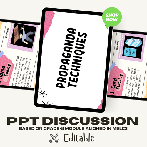 Ppt Types Of Propaganda Techniques Powerpoint PPT