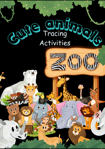 Animals Alphabet Uppercase Tracing Activities Workbook for Kids by ...