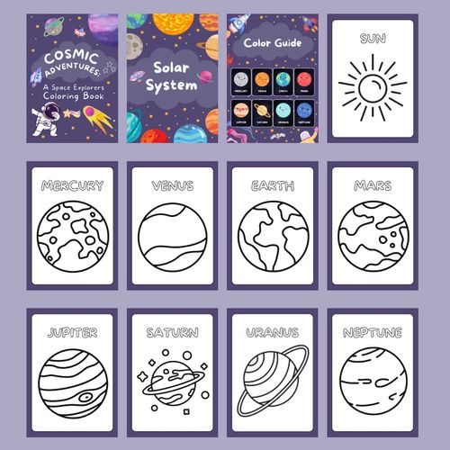 mars coloring book