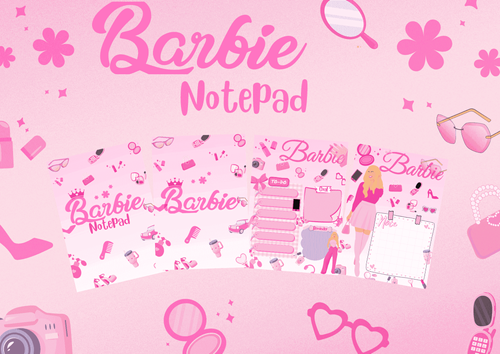 barbie notepad