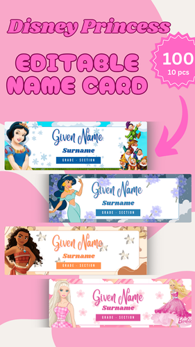 Disney Printable Name Tags