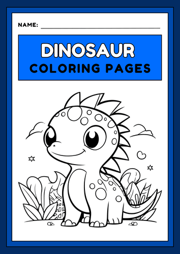 dinosaur coloring pages with names