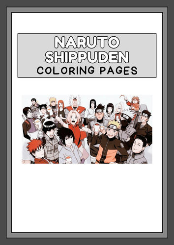 naruto shippuden printable coloring pages