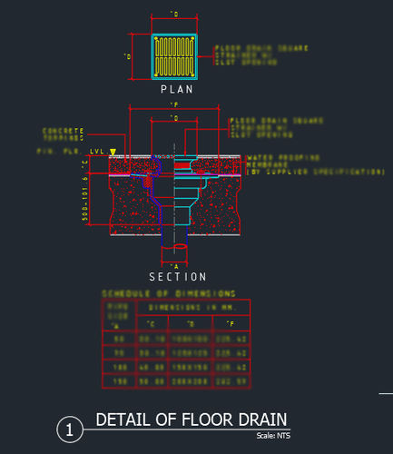 Floor Drain Detail Cad Block Free - Infoupdate.org