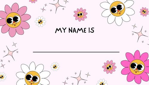 Flower Name Tags Printable Bright Floral Tags And Labels – My