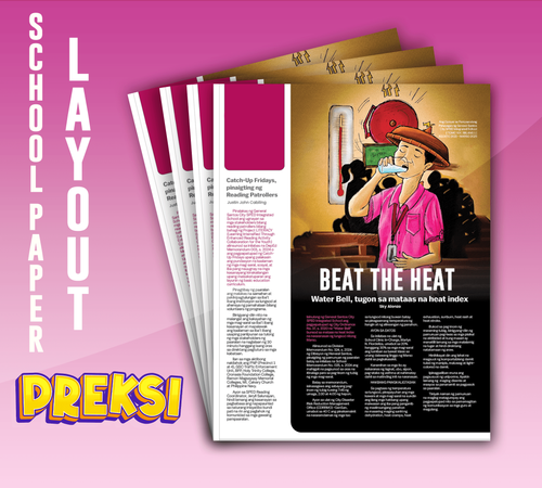 School Paper Layout A4 Size with 8-12 pages(Made with Canva) by ...