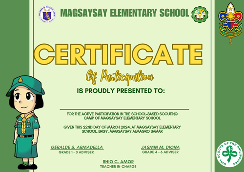 scout certificate template