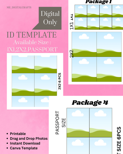 2x2, 1x1, Passport ID and Formal Attire Template by everythingonline ...