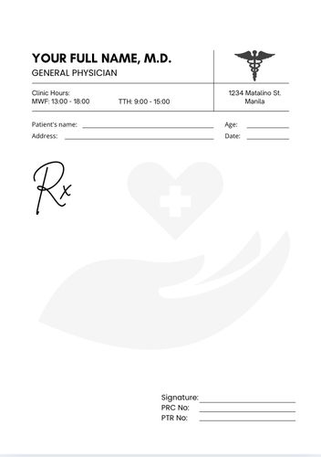Vet Prescription Pad Template Controlled Prescription Program