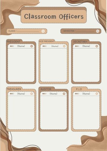 Classroom Officers by reynaldositchon82 - Raket.PH