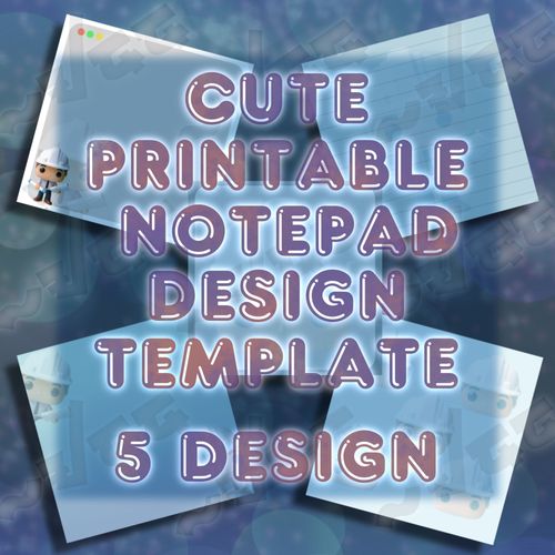 Printable Notepad Template