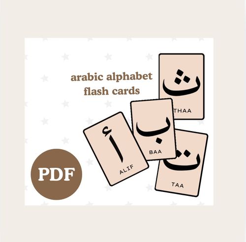 Arabic Alphabet Flash Cards Pdf Arabic Alphabet Flash Cards (Download)