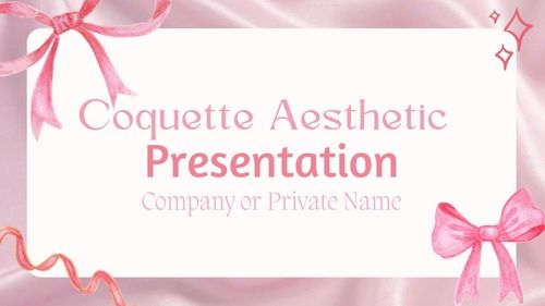 Presentation Coquette Template by pangilinankendra1 - Raket.PH