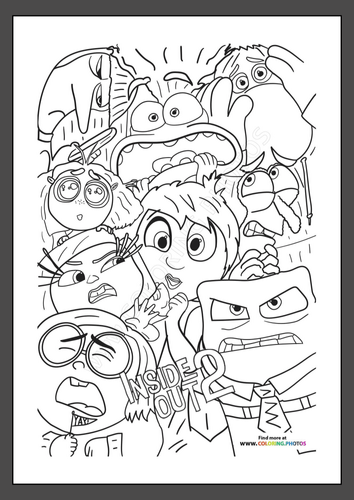 printable inside out coloring pages