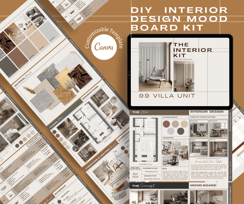 Interior Design Board Template Interior Design Moodboard Template
