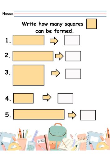 Composing And Decomposing Shapes Worksheets Finding Area By