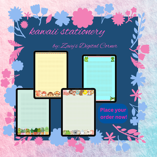 Cute Stationery Printable Cute Stationery Set Grafik Von Okay Doodle