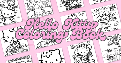 hello kitty and friends adult coloring book