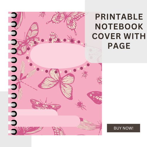 Printable Notebook Cover Page