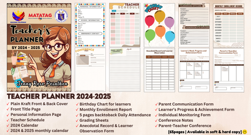 Teacher Planner 2024-2025 by clara_teodoro - Raket.PH