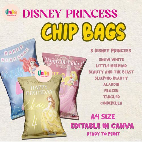 Disney Princess Food Label Printables