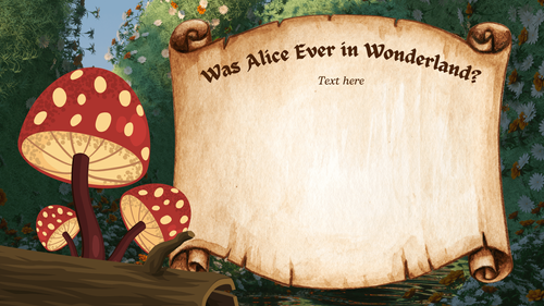 Alice In Wonderland Powerpoint Template Alice In Wonderland Background