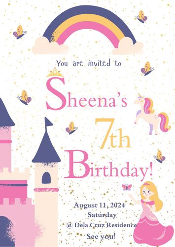 Homemade Princess Invitation