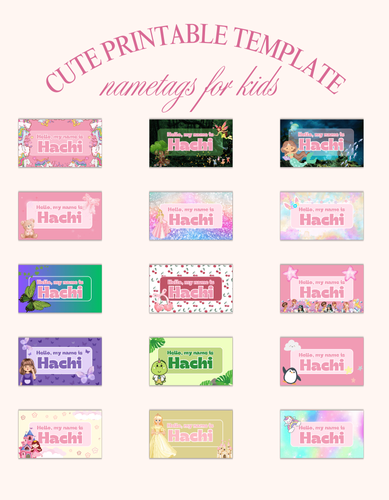 Cute Name Tags Printable