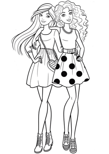 barbie ice cream coloring pages