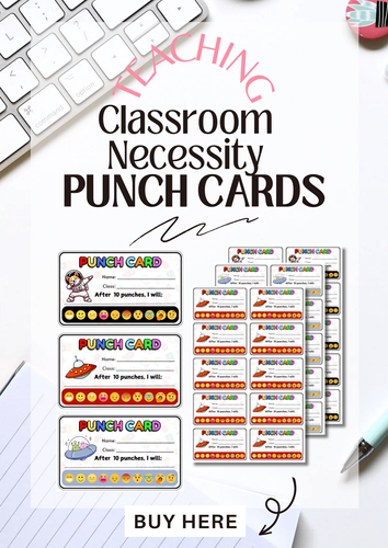 Free Printable Reward Punch Cards