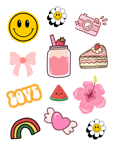 Cute Printable Stickers Simple