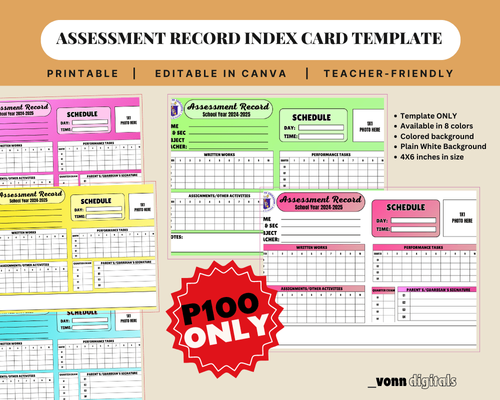 Student’s Assessment Record Template by janmallone_advincula - Raket.PH