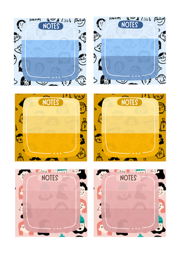 Printable Sticky Notes design by mariaagliam0407 - Raket.PH