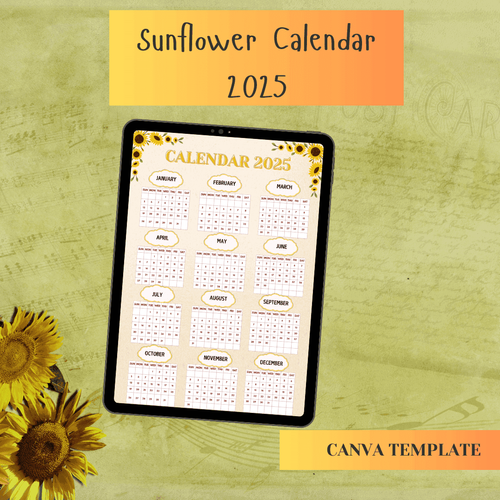 2025 Calendar - Canva Template by yhetzywrites - Raket.PH