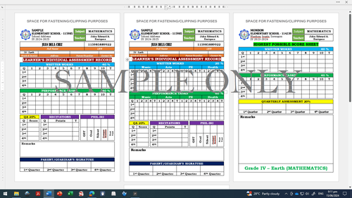 Student’s Assessment Record Template by janmallone_advincula - Raket.PH