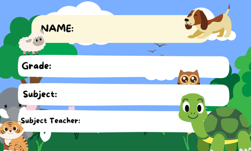 Name Tag Design For Kids Name Tags For School Children Copy Space