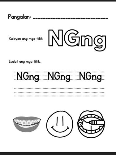 Letter O Worksheets For Kindergarten Tagalog