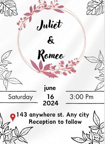 Wedding Entourage List Printable