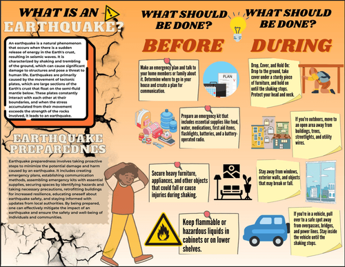 What To Do Before During And After An Earthquake Brochure - Infoupdate.org