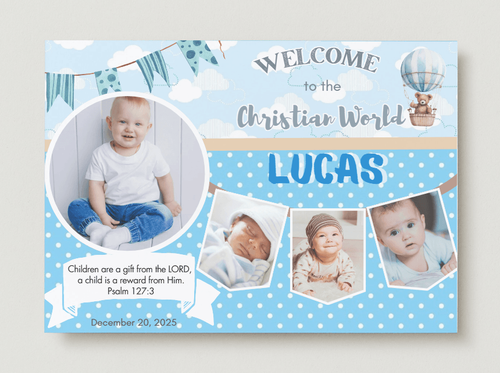 Purple Baptism Tarpaulin