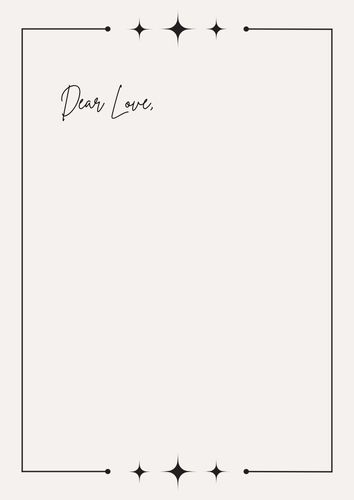 Blank Love Letter Template