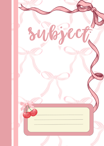 Cute Binder Cover Templates