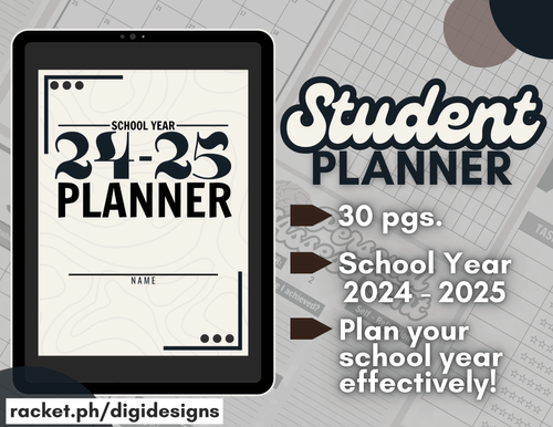 Printable Planner School Stuff Student Planner (PDF Download,