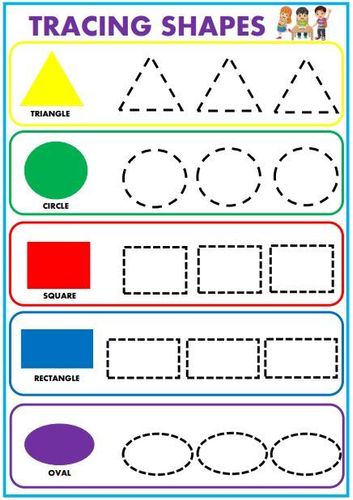 Traceable Shapes For Preschoolers