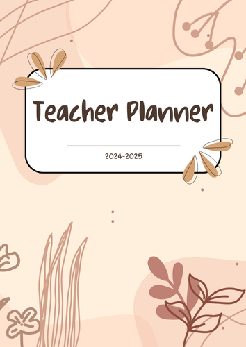 Printable Teacher Planner for School Year 2024-2025 by celestealbarando ...