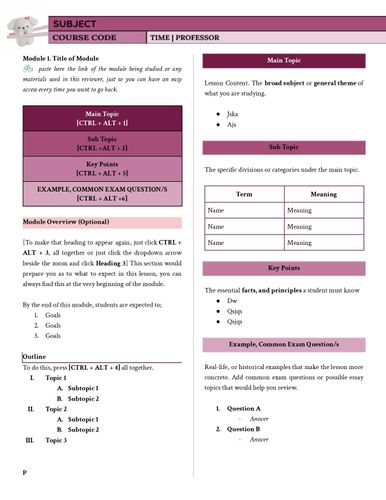 CHRA Reviewer by jackielousavella - Raket.PH