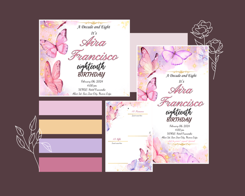 Debut Invitation Layout 7TH BIRTHDAY INVITATION LAYOUT & PRINTING!