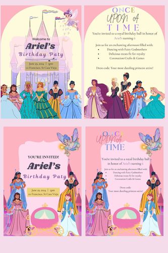 Princess Ball Invitation Wording For A Party