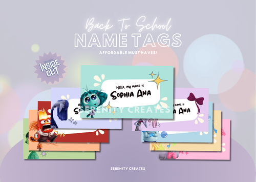 School Theme - Name tags by chezkaraphael - Raket.PH